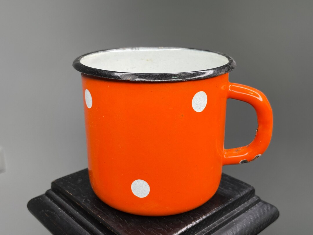 Soviet Polka Dot Mug, Dish, Porcelain Soviet Pot, Retro Cup, Figurine ...