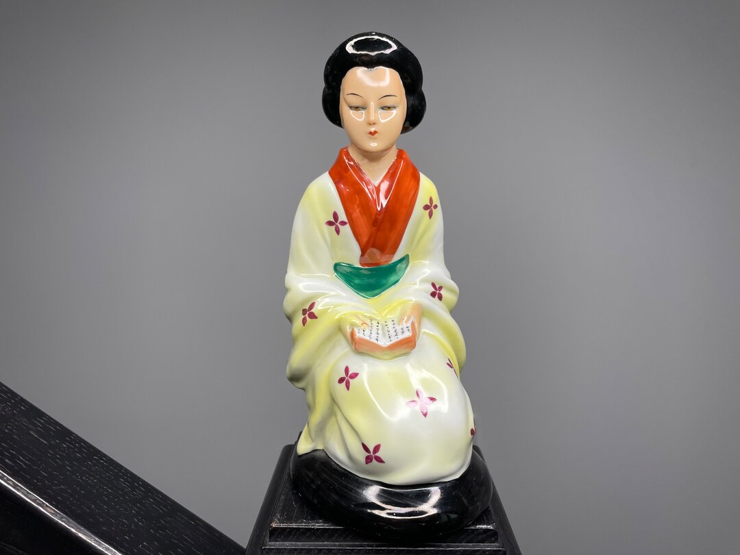 Vintage Perfume Lamp Geisha, Vintage TV Lamp Geisha, Perfume Lamp Girl ...