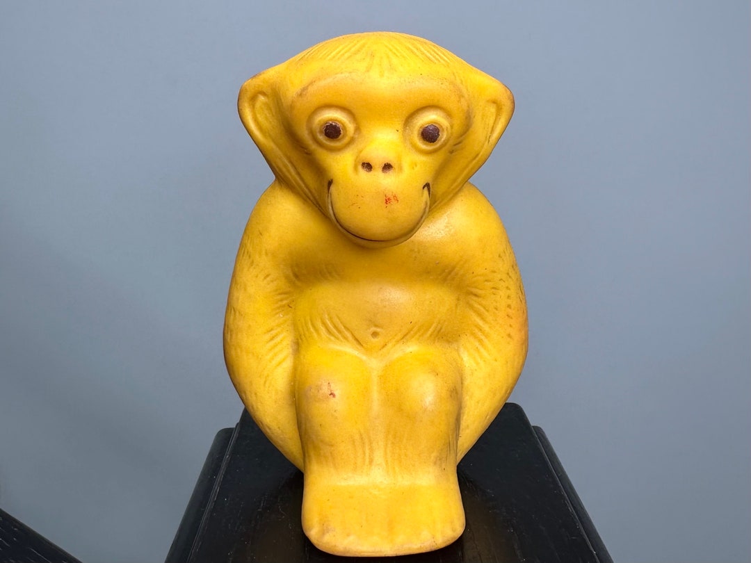 Very Rare Soviet Rubber Toy Monkey, Soviet Rubber Toy, Vintage Toy ...