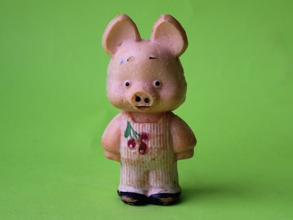 Soviet Rubber Toy Vintage Toy USSR Toy USSR Pig Soviet - Etsy