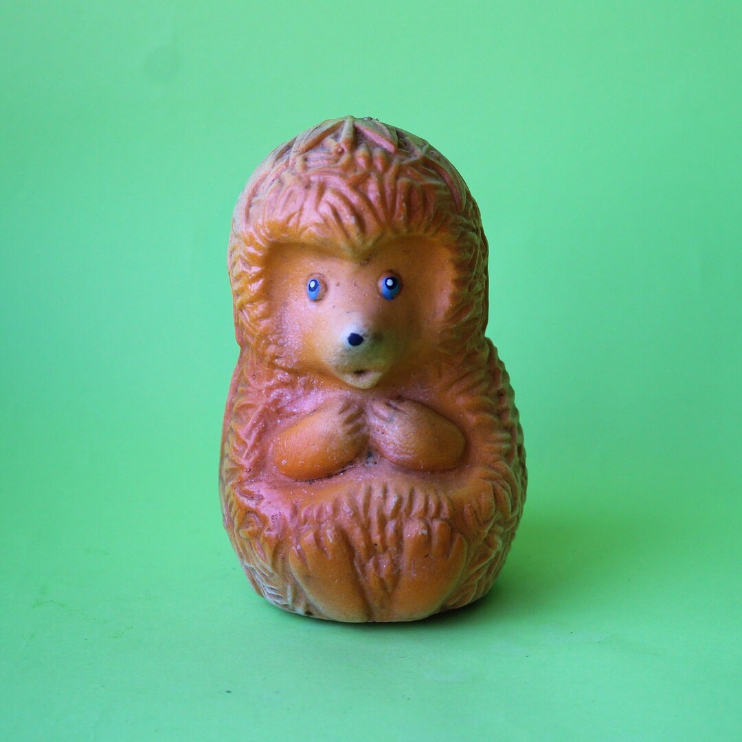 Soviet Rubber Toy, Vintage Toy, USSR Hedgehog, Soviet Hedgehog, Retro ...