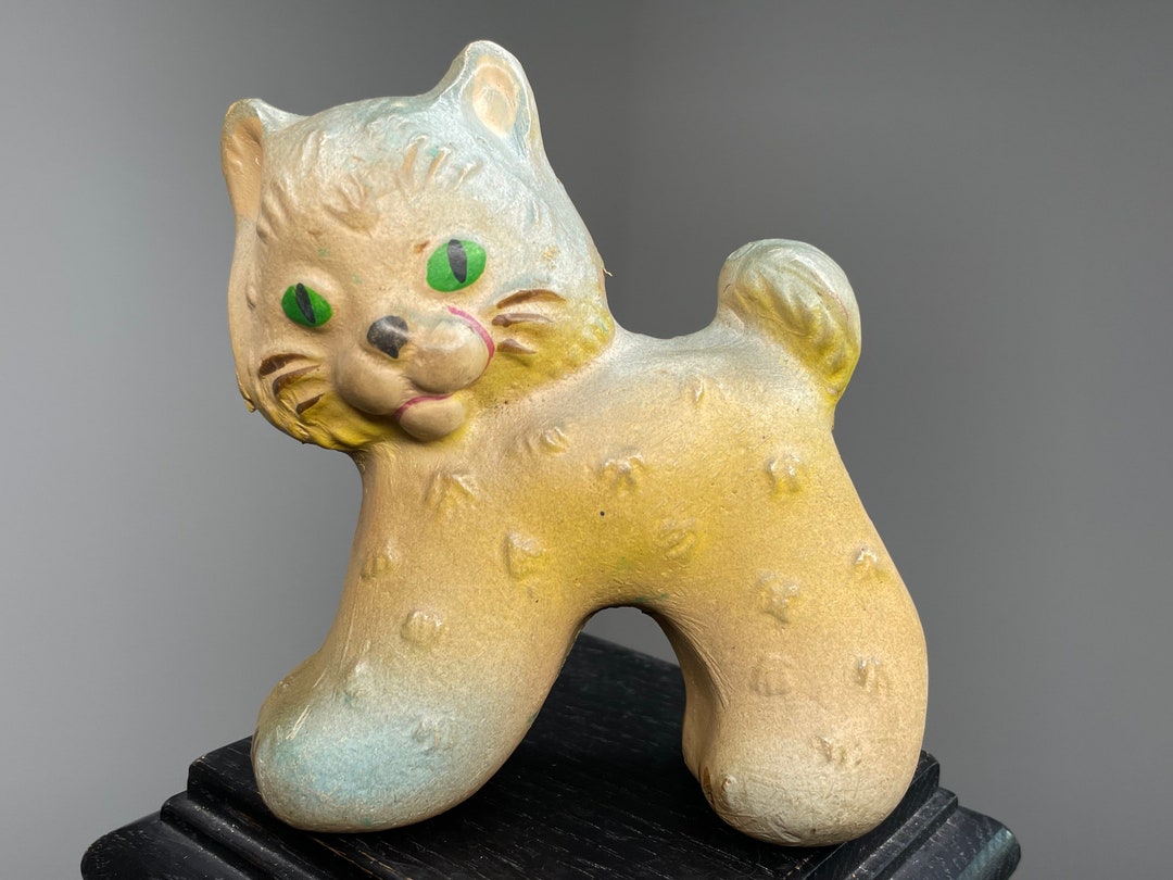 Very Rare Soviet Rubber Toy Cat, Soviet Rubber Toy, Vintage Toy, USSR ...