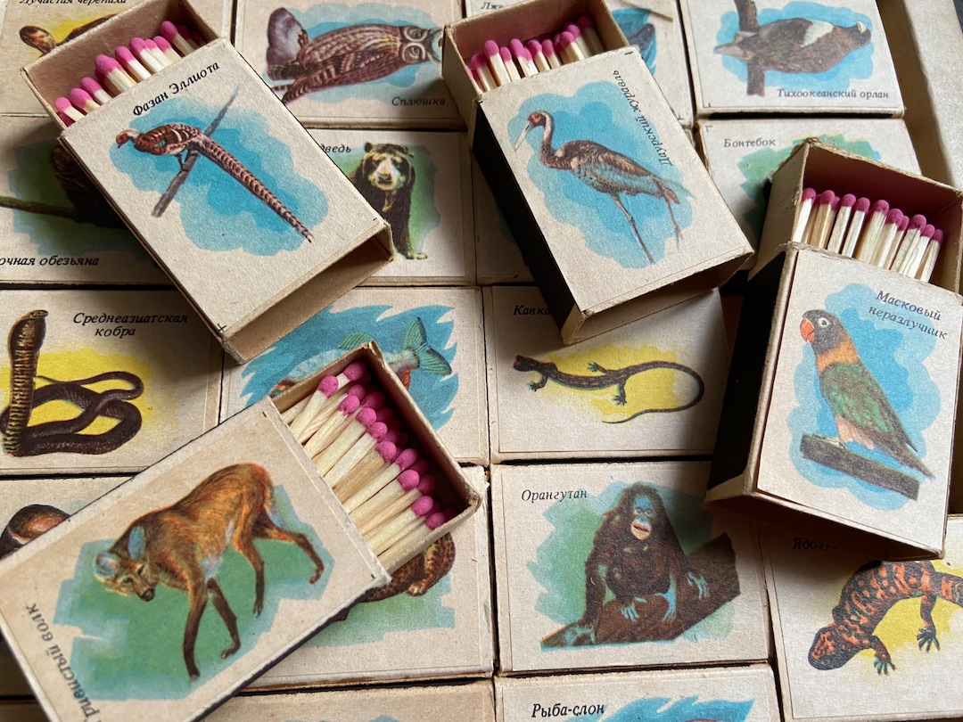 Soviet Safety Matches Animals Big Box Safety Matches Sulfur - Etsy