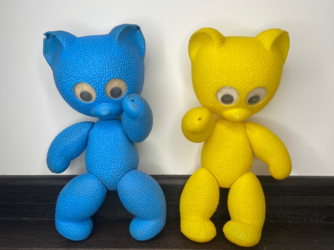 Couple of Soviet Plastic Toys Bears, Vintage Toy, USSR Bear, Soviet ...