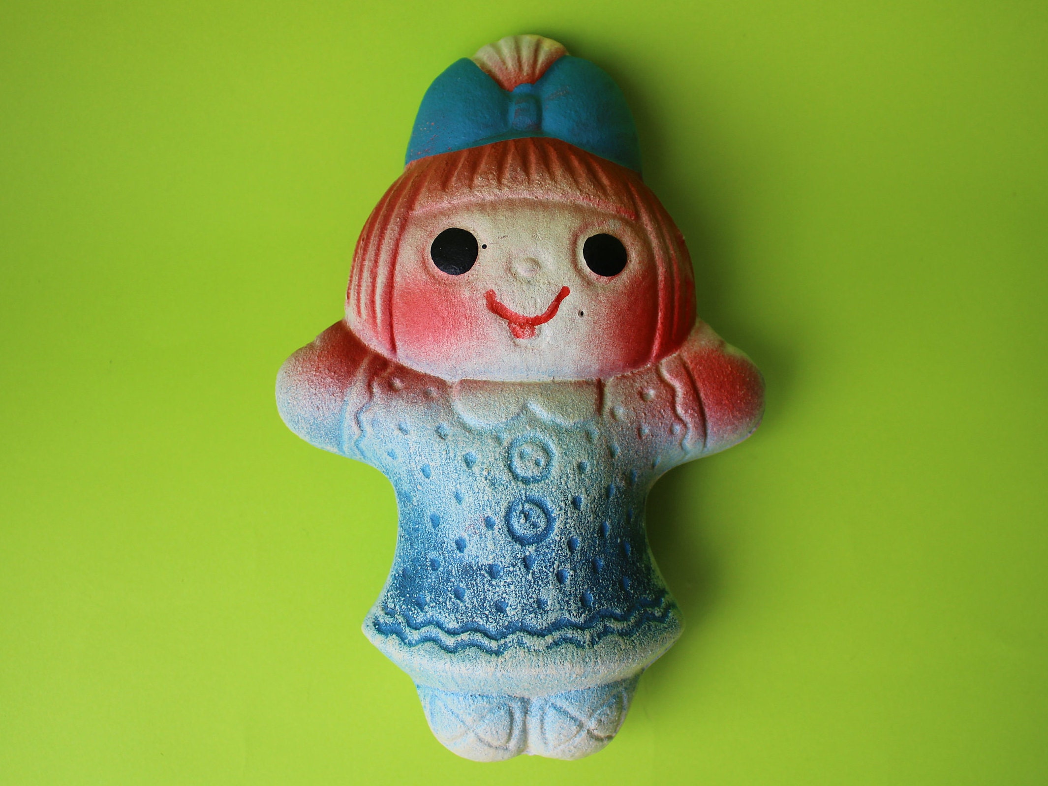 Soviet rubber toy vintage toy USSR doll girl USSR girl | Etsy