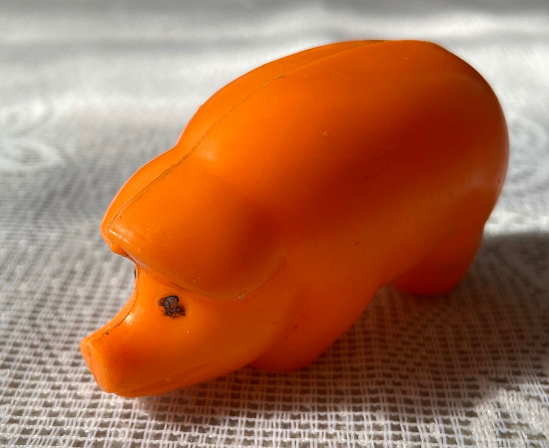 Soviet Plastic Toy, Vintage Toy, USSR Toy, USSR Pig, Soviet Pig ...