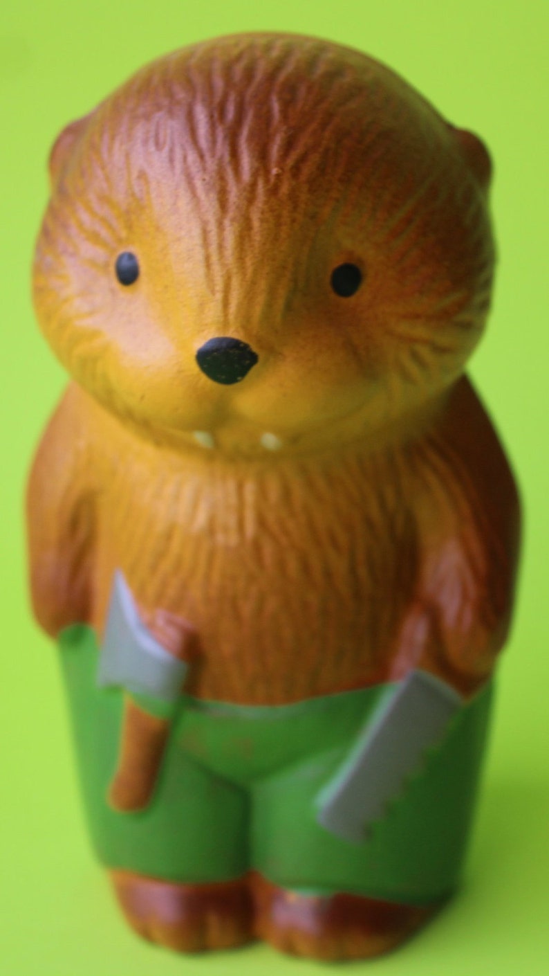 Soviet Rubber Toy Vintage Toy USSR Beaver Soviet Beaver - Etsy