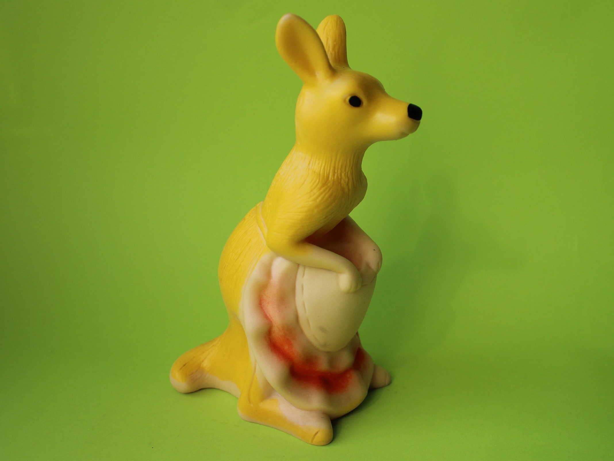 Toys vintage toy USSR toy toy kangaroo. Soviet rubber rare kangaroo ...