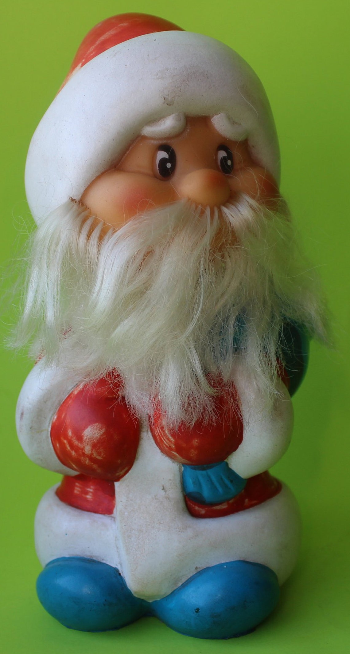 Very Rare Soviet Rubber Vintage USSR Toy Ded Moroz Santa - Etsy