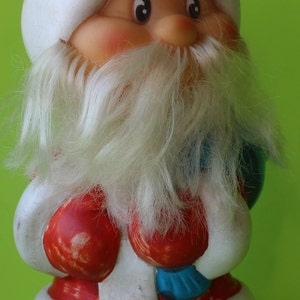 Vintage Soviet Rubber Ded Moroz Toy, USSR Santa Claus - Etsy
