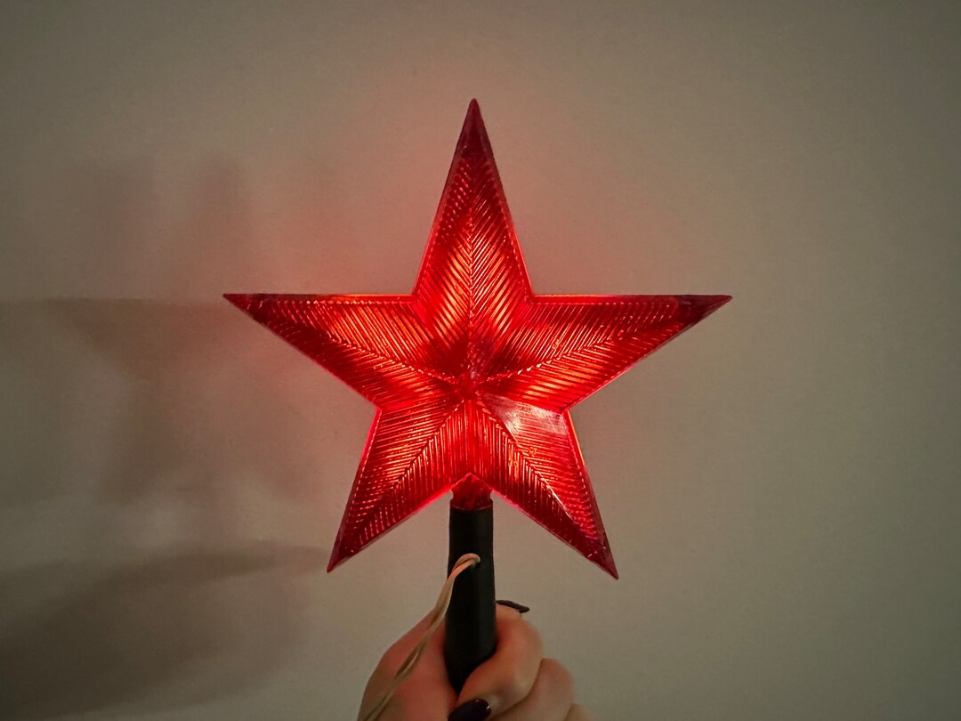 Very Rare Soviet Plastic Red Star, Vintage Star, USSR Toy, Soviet ...