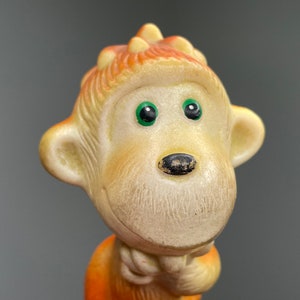 Very Rare Soviet Rubber Toy Monkey, Soviet Rubber Toy, Vintage Toy ...