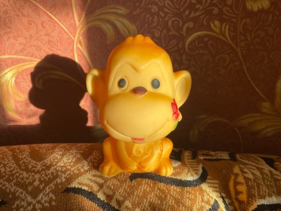 Very rare soviet monkey soviet rubber toy vintage toy USSR | Etsy