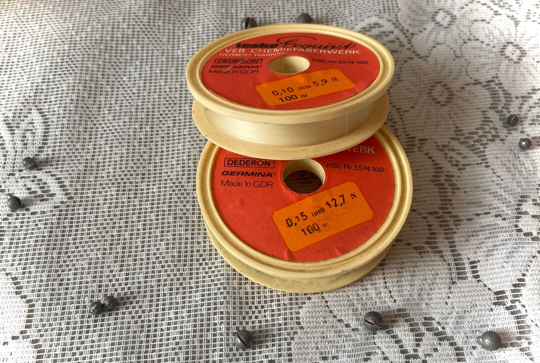 NOS GDR Fishing Line, Retro Fishing Line, Vintage Fishing Line, Vintage ...