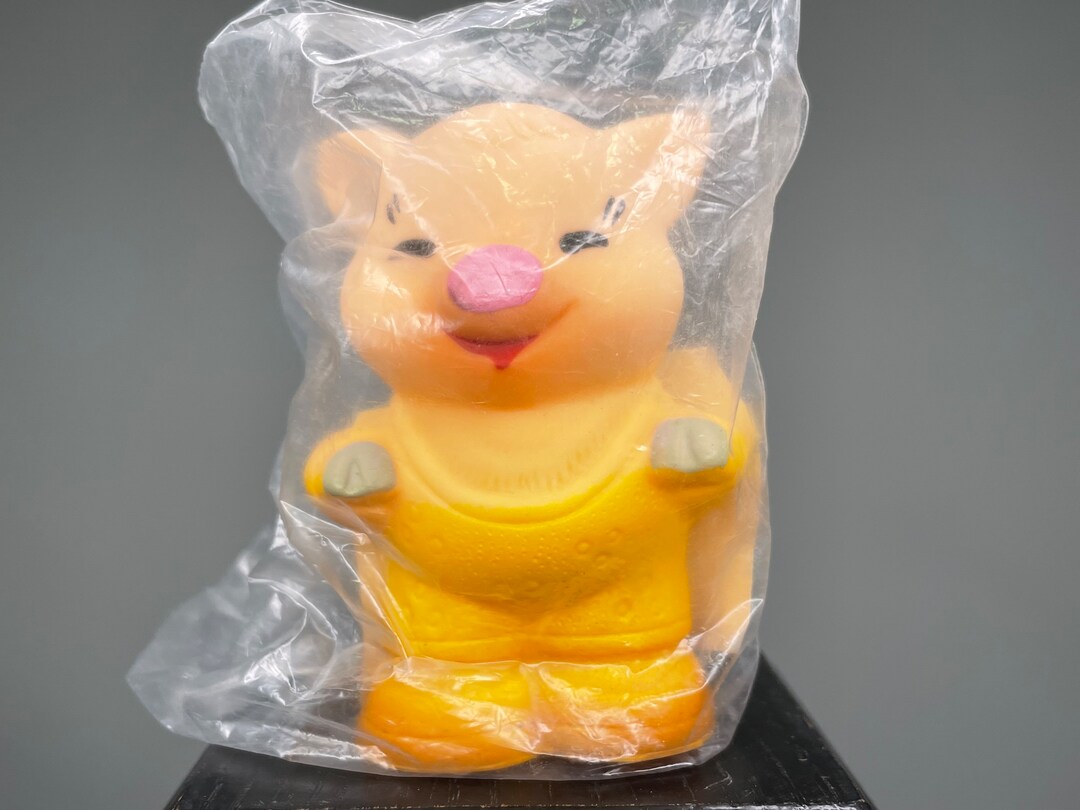 NEW Soviet Rubber Toy Pig, Vintage Toy, USSR Toy, USSR Pig, Soviet Pig ...