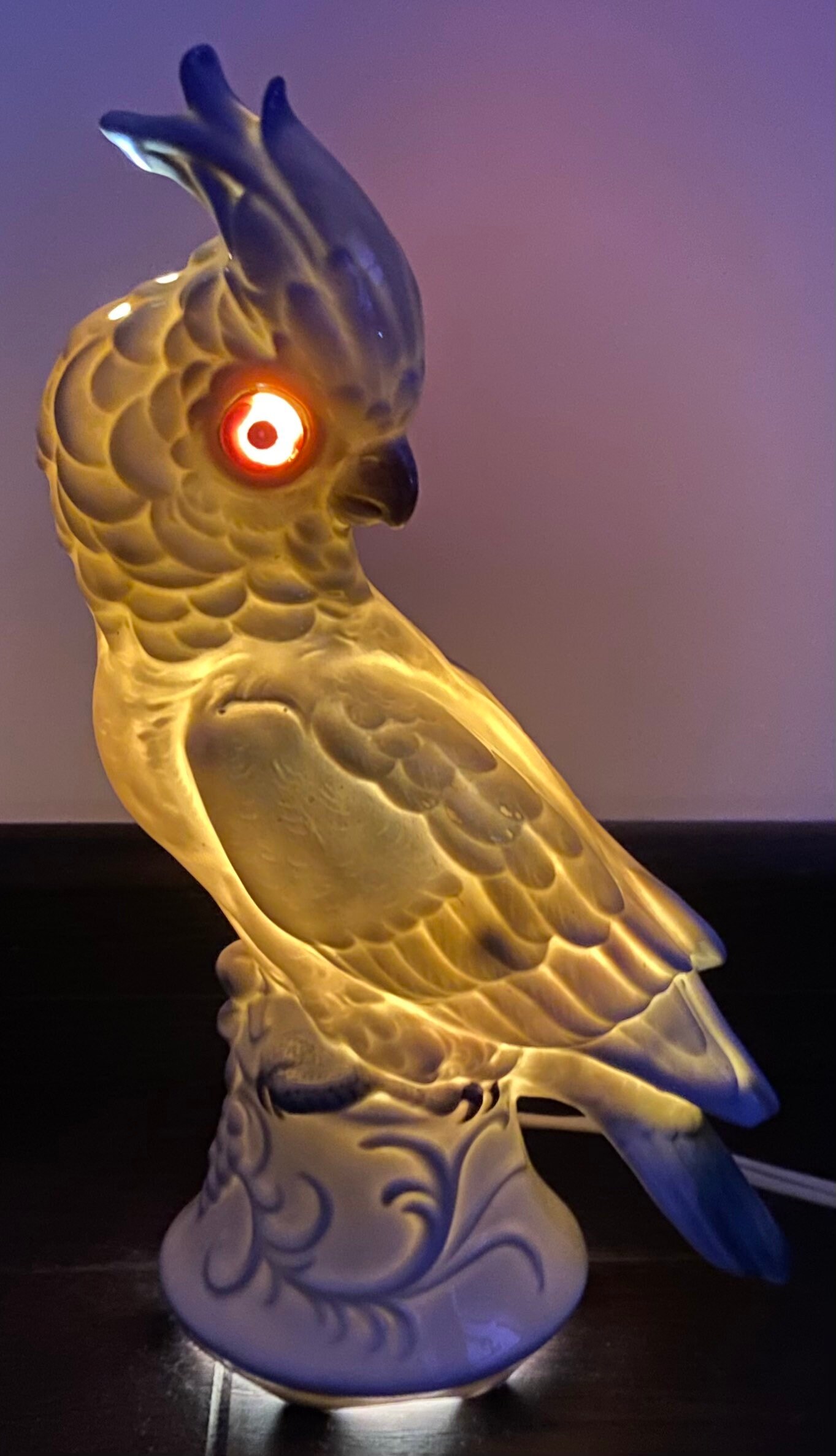 German TV Perfume Lamp Porcelain Perfume Lamp Parrot - Etsy