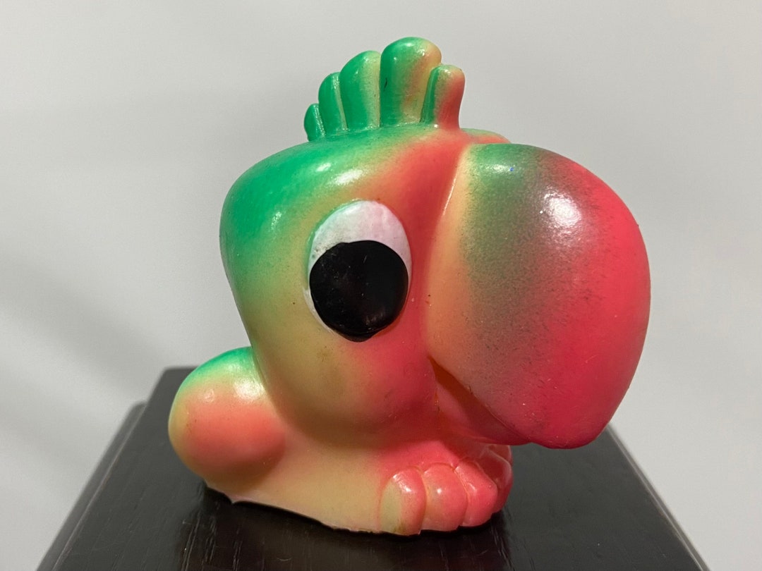 Soviet Rubber Parrot Toy, Vintage Parrot Toy, USSR Toy Parrot, USSR ...