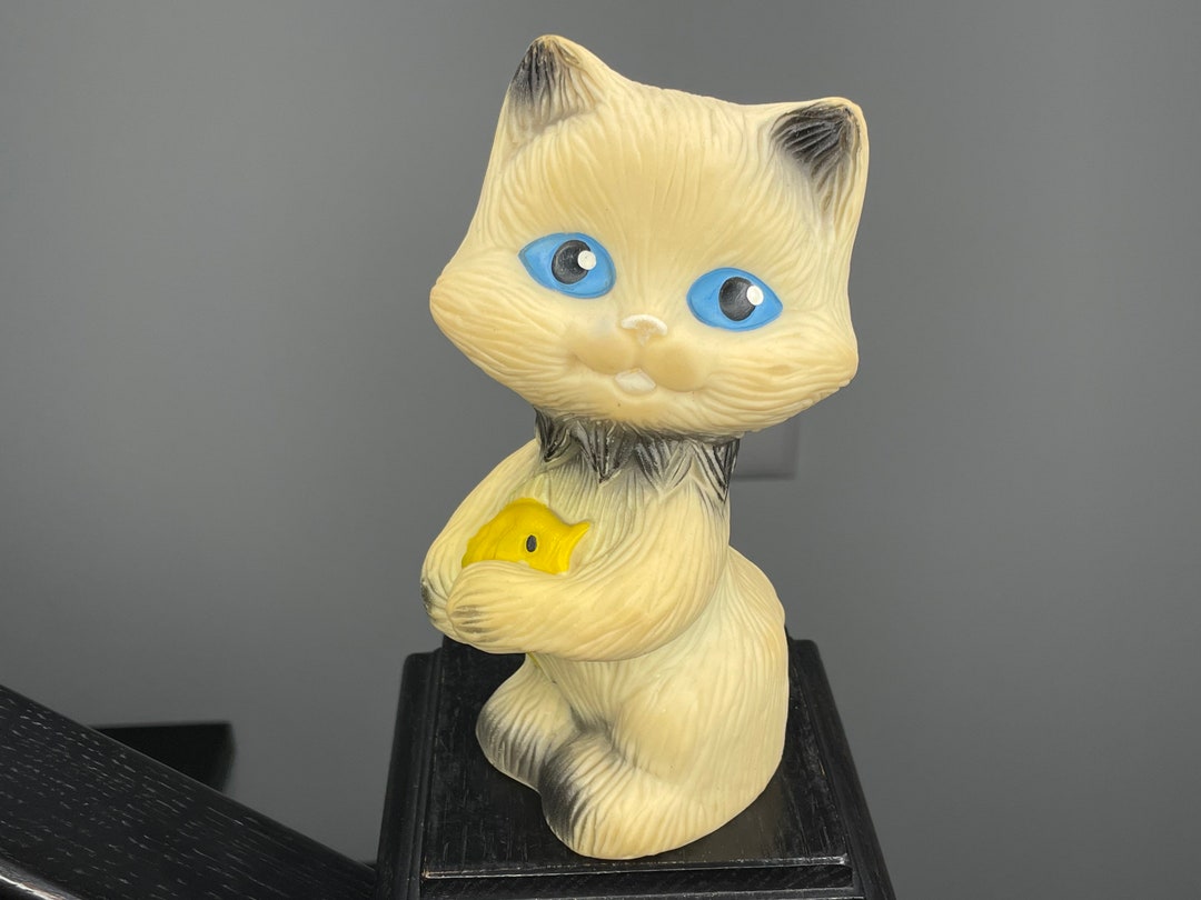 Very Rare Soviet Rubber Toy Cat, Soviet Rubber Toy, Vintage Toy, USSR ...