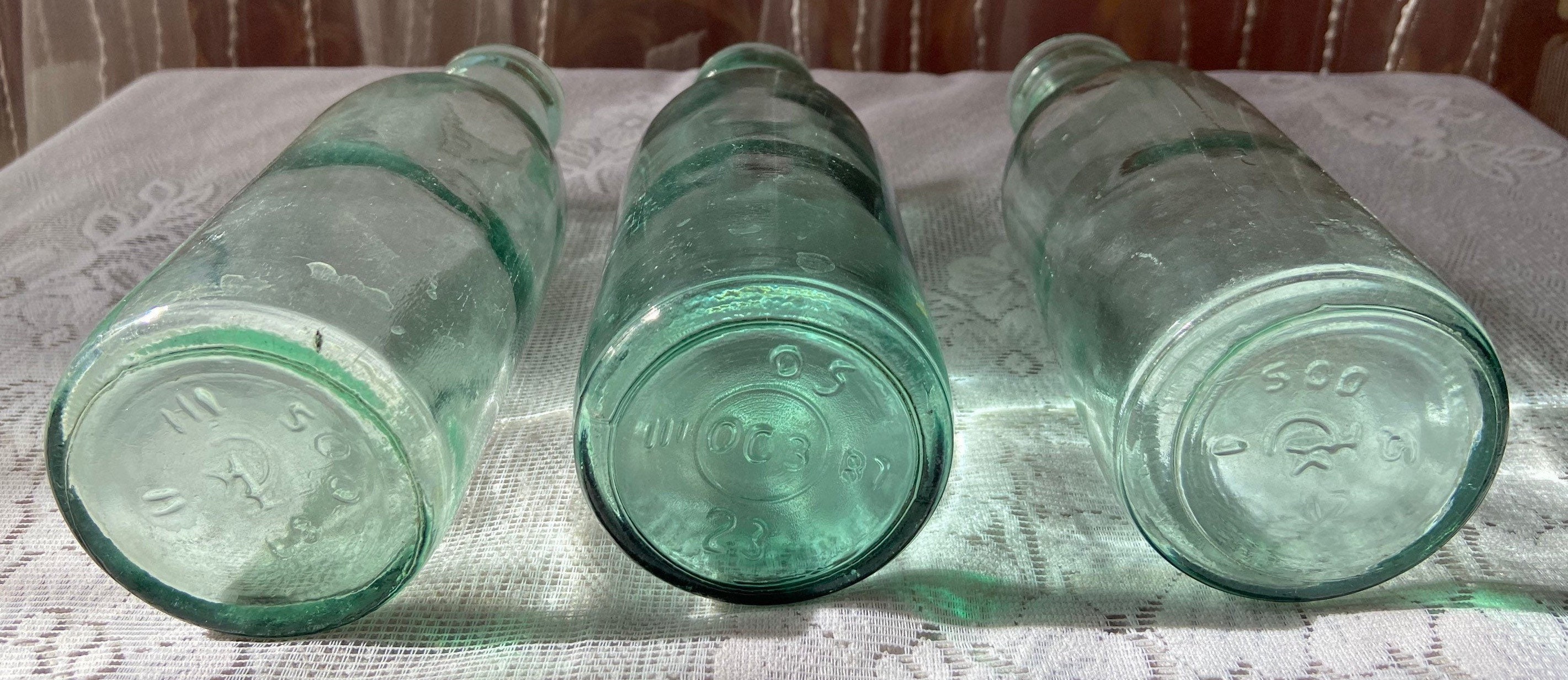 Soviet Set of 3 Milk Bottles Soviet Bottles Vintage Milk | Etsy
