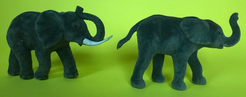 DDR Flocked Toy Vintage Toy Retro Elephant Elephant | Etsy