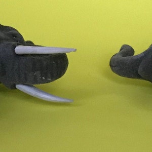 DDR Flocked Toy, Vintage Toy, Retro Elephant, Elephant, Vintage ...