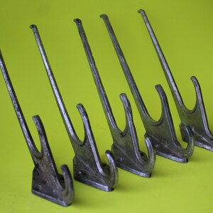 Soviet Triple Hooks, Set of 5 Soviet Wall Hooks, Soviet Coat Hook ...