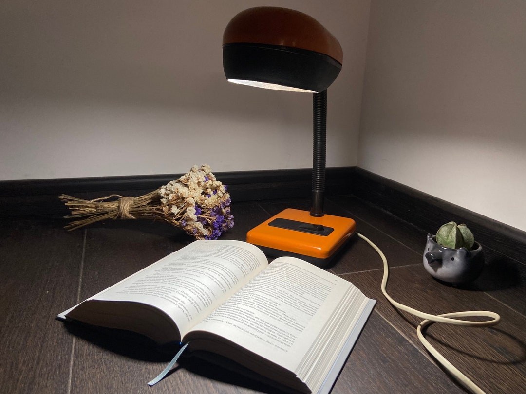 Retro Desk Lamp, Vintage Table Lamp, Retro Lamp, Table Decor, Retro ...