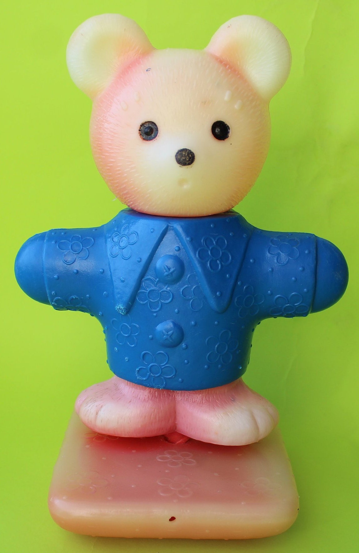 Soviet plastic toy vintage toy USSR toy soviet bear soviet | Etsy