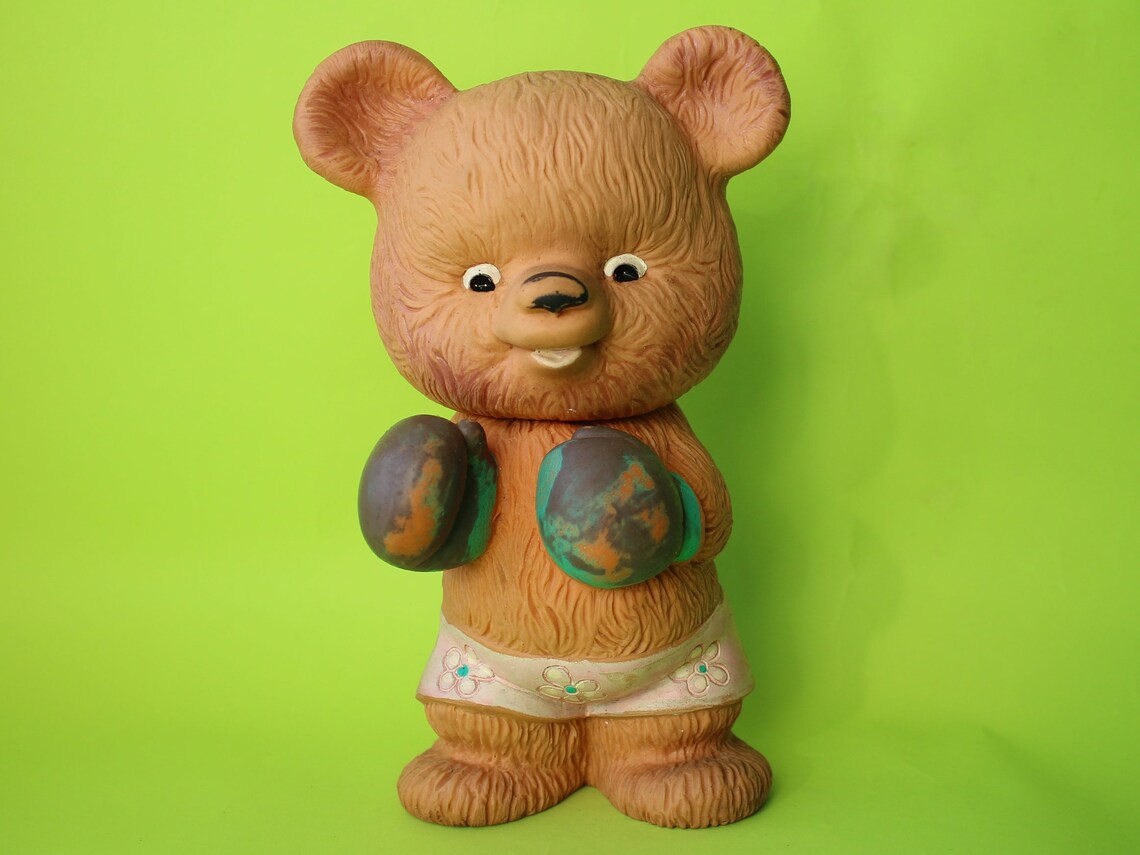 Soviet Rubber Toy Vintage Toy USSR Bear Soviet Bear Rubber - Etsy
