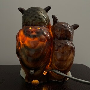 Vintage Ceramic DDR Night Light Owls, Vintage Porcelain Lamp, Retro ...