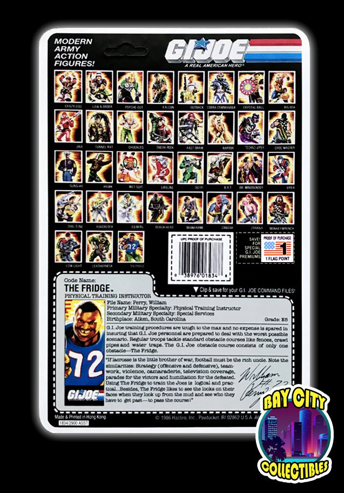 1987 GI JOE Fridge custom Cardback Kit W/bubble - Etsy