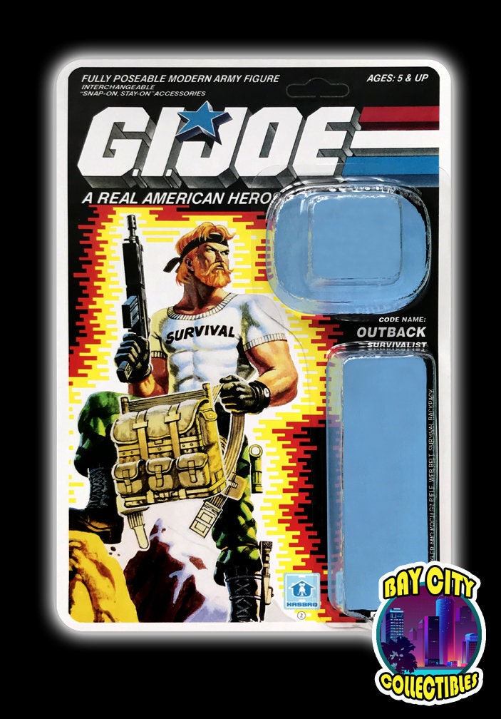 1987 GI JOE Outback restoration Cardback Kit W/bubble - Etsy