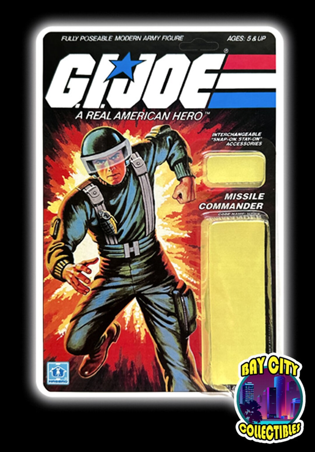 1982 GI JOE Hawk V1 straight-arm custom Cardback Kit W/bubble - Etsy UK