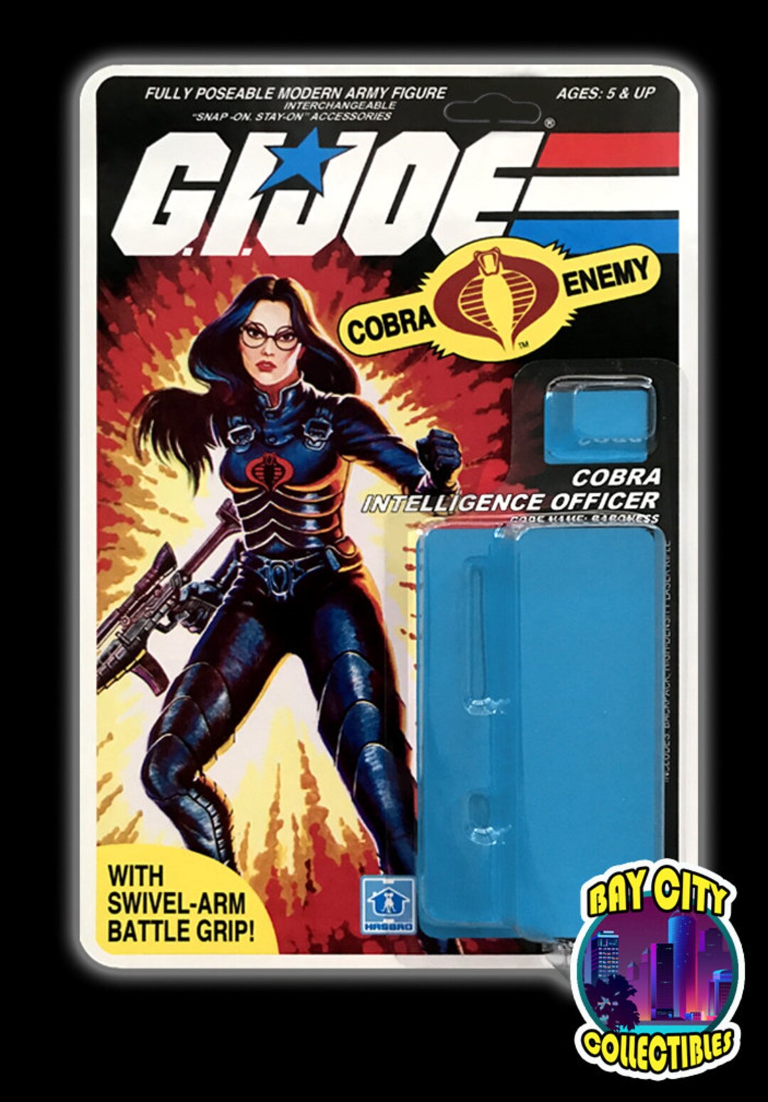 1984 GI JOE / COBRA - Baroness V1 **restoration** Cardback Kit W/bubble ...