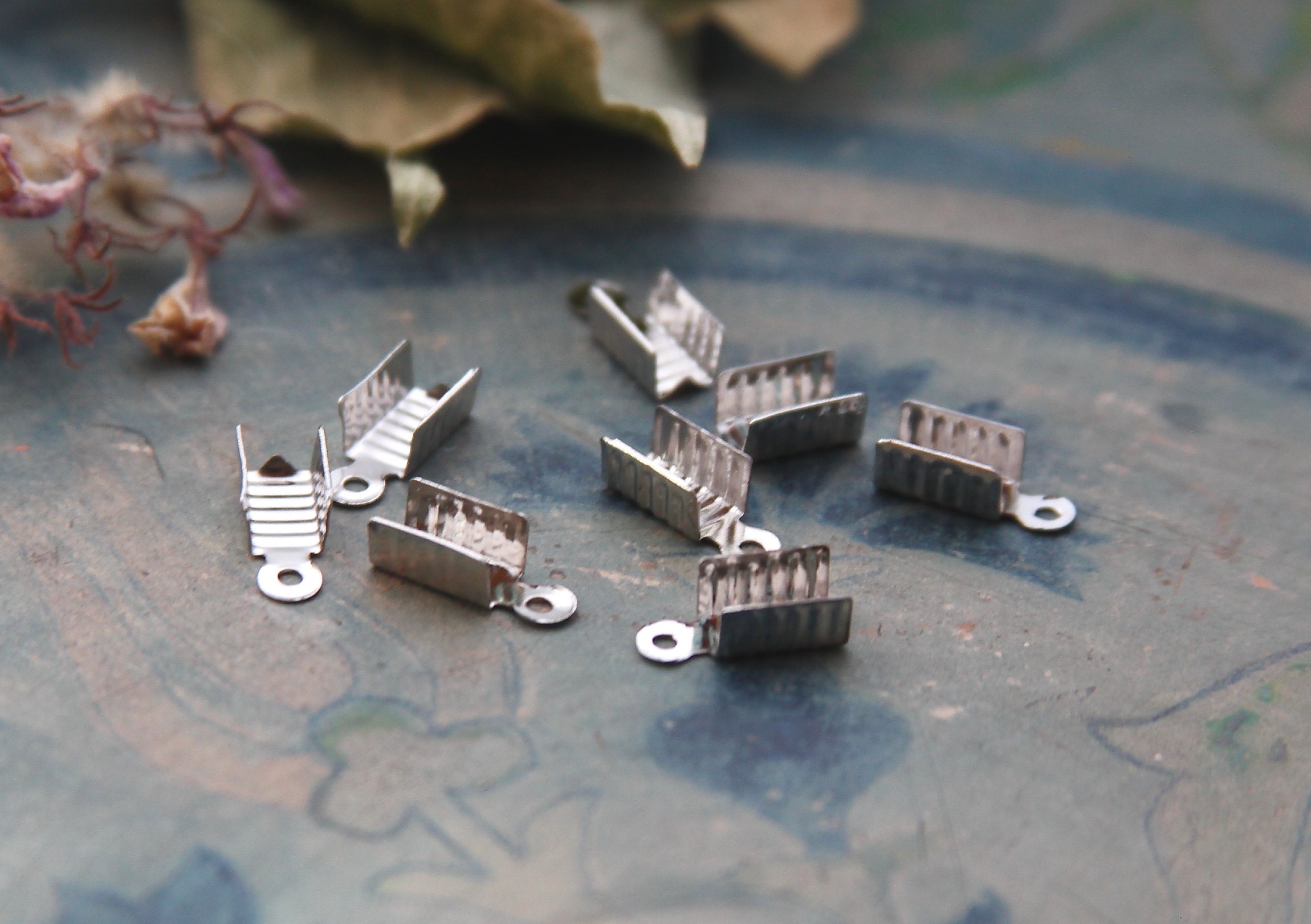 End Domes 12 X 5 Mm Closure Crimp Band Clamp Chain Ends Metal - Etsy UK