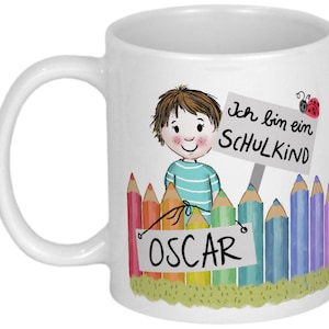 Einschulung Geschenk Schulkind Tasse Mit Namen Geschenkideen Schulanfang Personalisierte Tassen ...