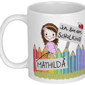 Einschulung Geschenk Schulkind Tasse Mit Namen Geschenkideen Schulanfang Personalisierte Tassen ...