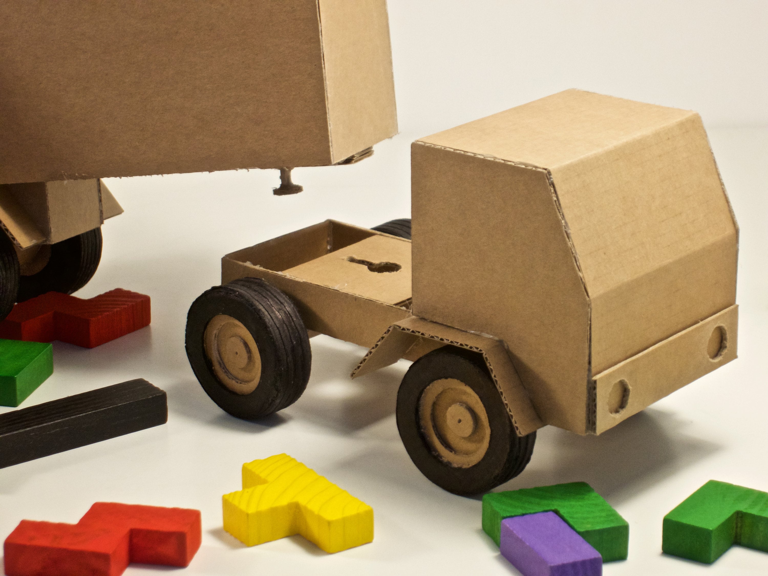 Semi Trailer Truck Cardboard DIY Toy Truck Plans - Etsy