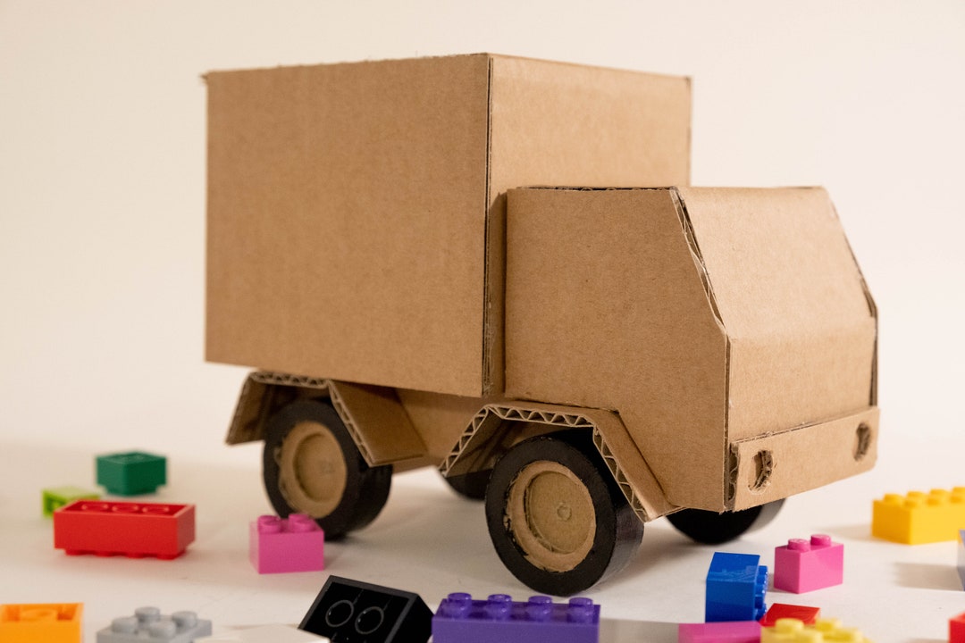 Box Truck - Cargo - DIY - DIY Cardboard Toy Truck - Cardboard - Project ...