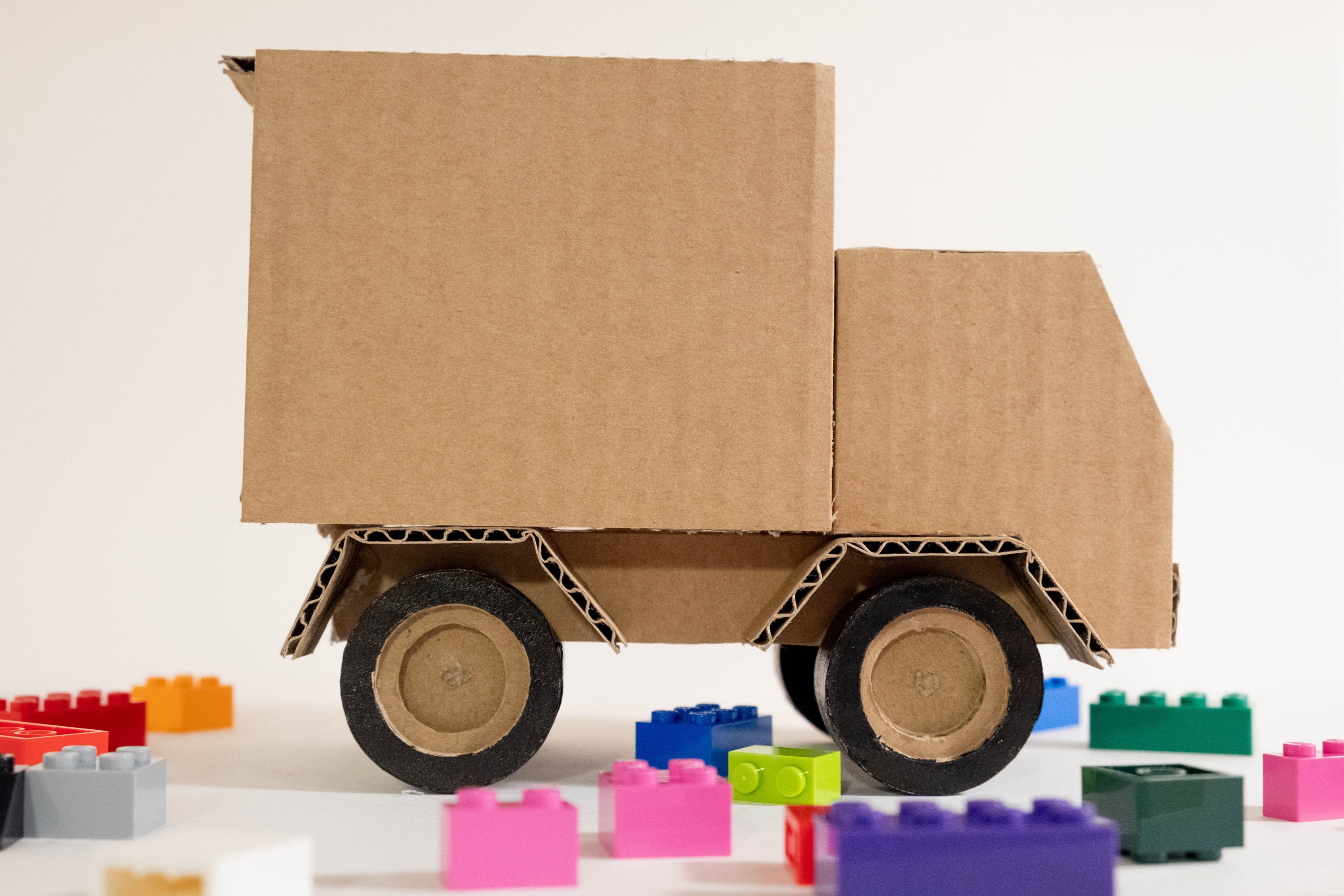 Box Truck Cargo DIY DIY Cardboard Toy Truck Cardboard Project - Etsy