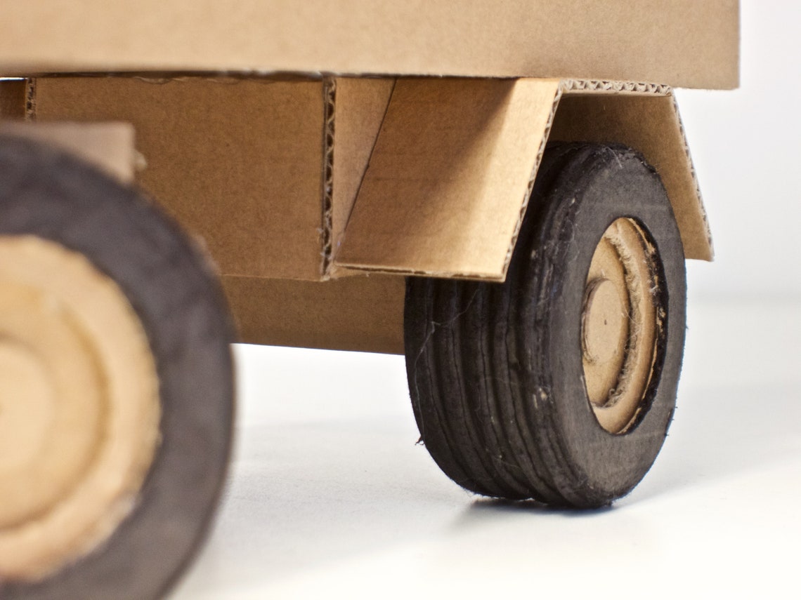 Semi Trailer Truck - Cardboard DIY Toy Truck - Plans - Etsy