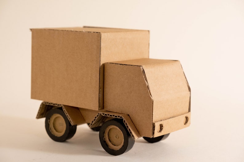 Box Truck Cargo DIY DIY Cardboard Toy Truck Cardboard Project - Etsy