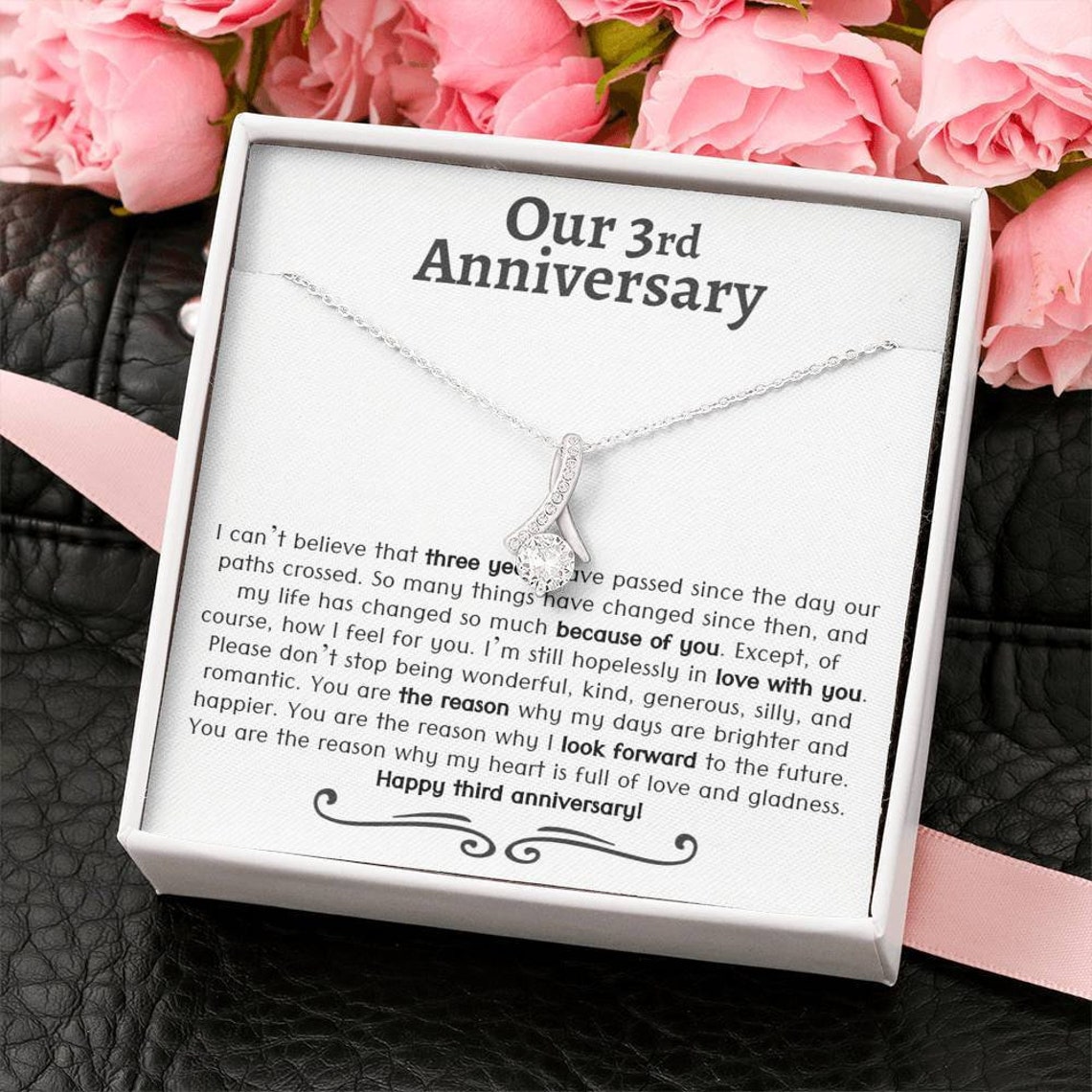 3 Year Anniversary Gift Three Year Anniversary Gift For Etsy