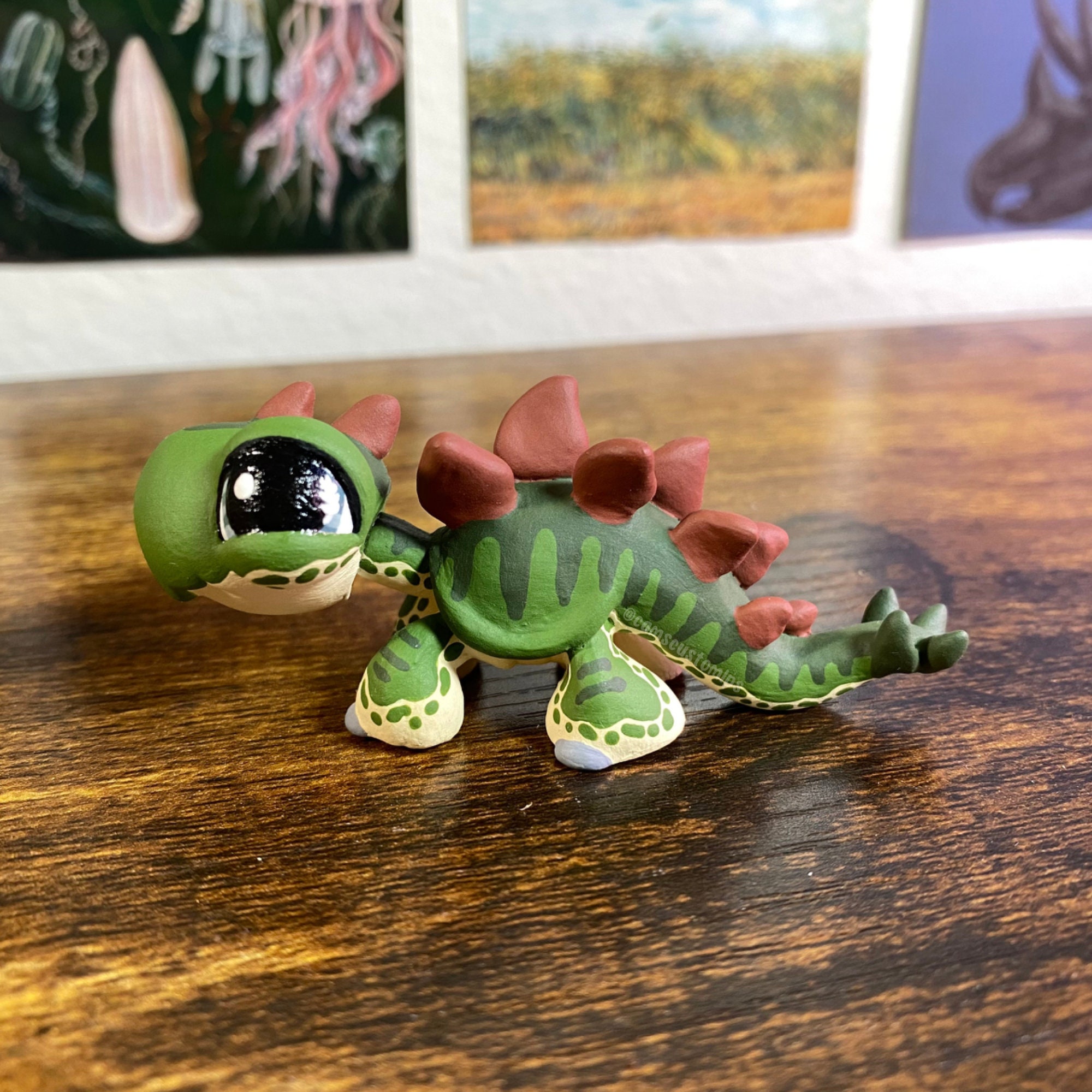 Custom LPS Stegosaurus OOAK Littlest Pet Shop Dinosaur Custom ...