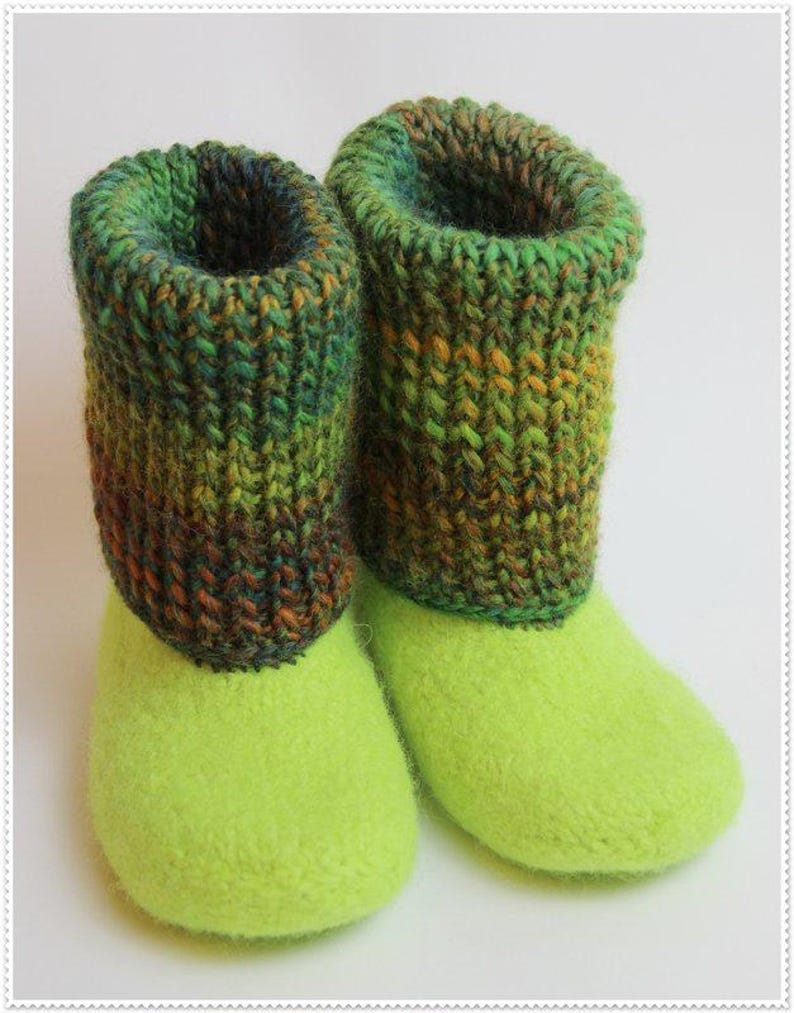 Felted Slipper Boots Knitting Pattern PDF + Felting Tutorial | Knit to ...