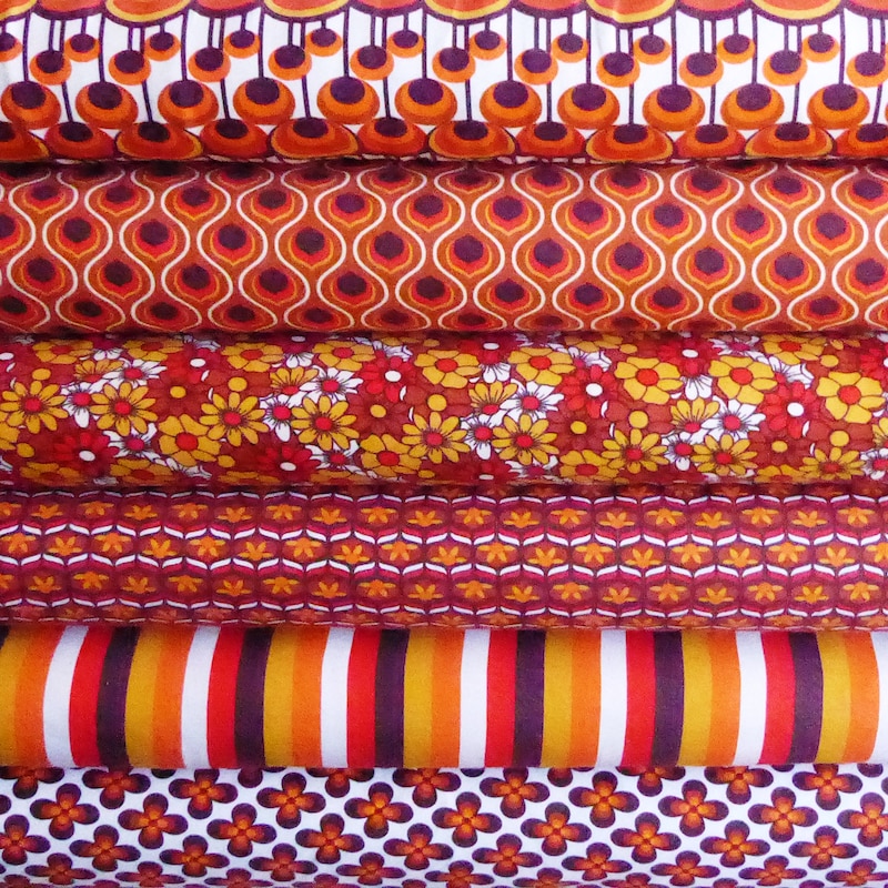 70s Fabric - Etsy UK