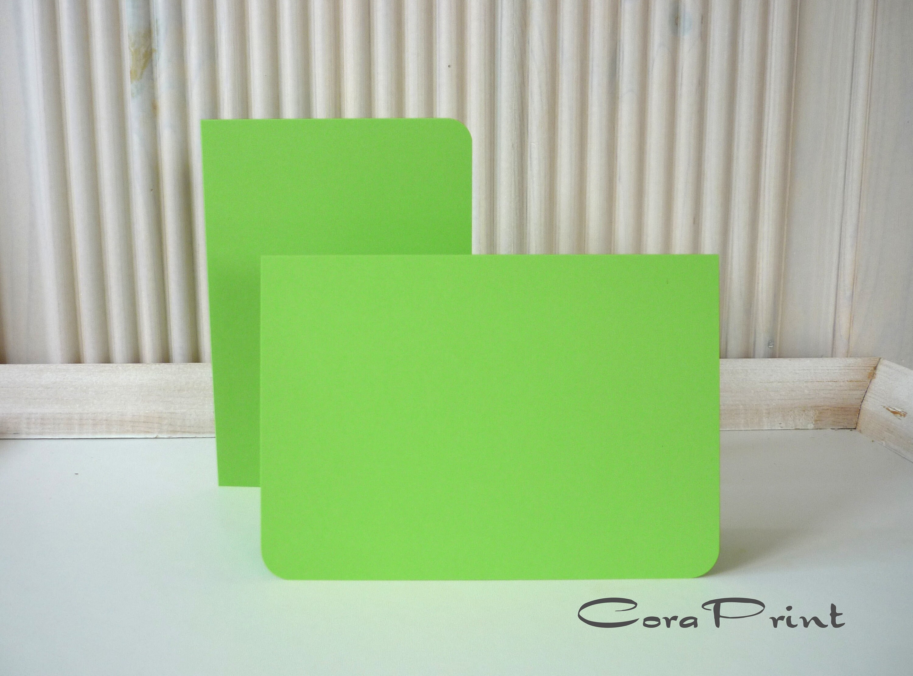 25 Double Cards A6 With Rounded Corners Color Choice - Etsy