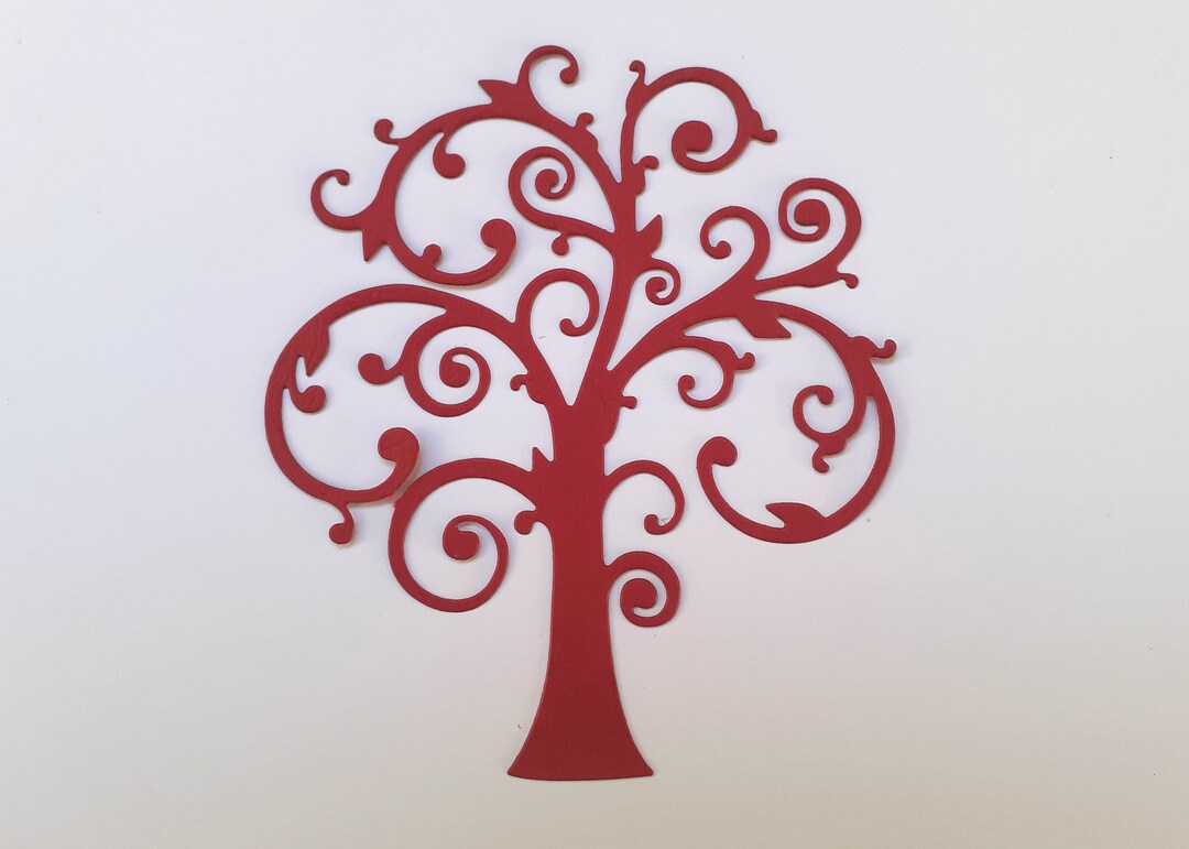 Large Filigree Trees Card Display Card Design - Etsy