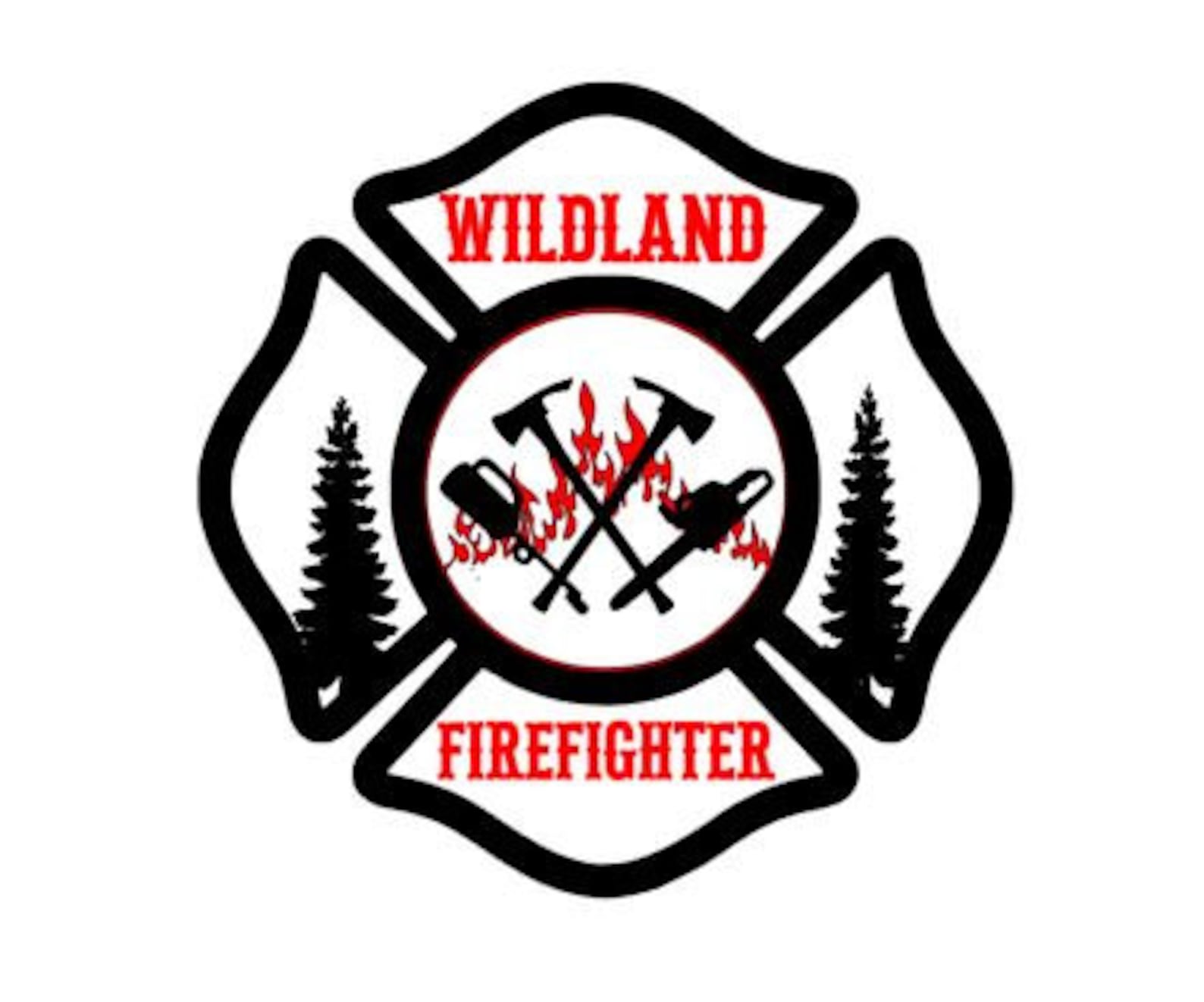 Wildland Firefighter Decal - Etsy
