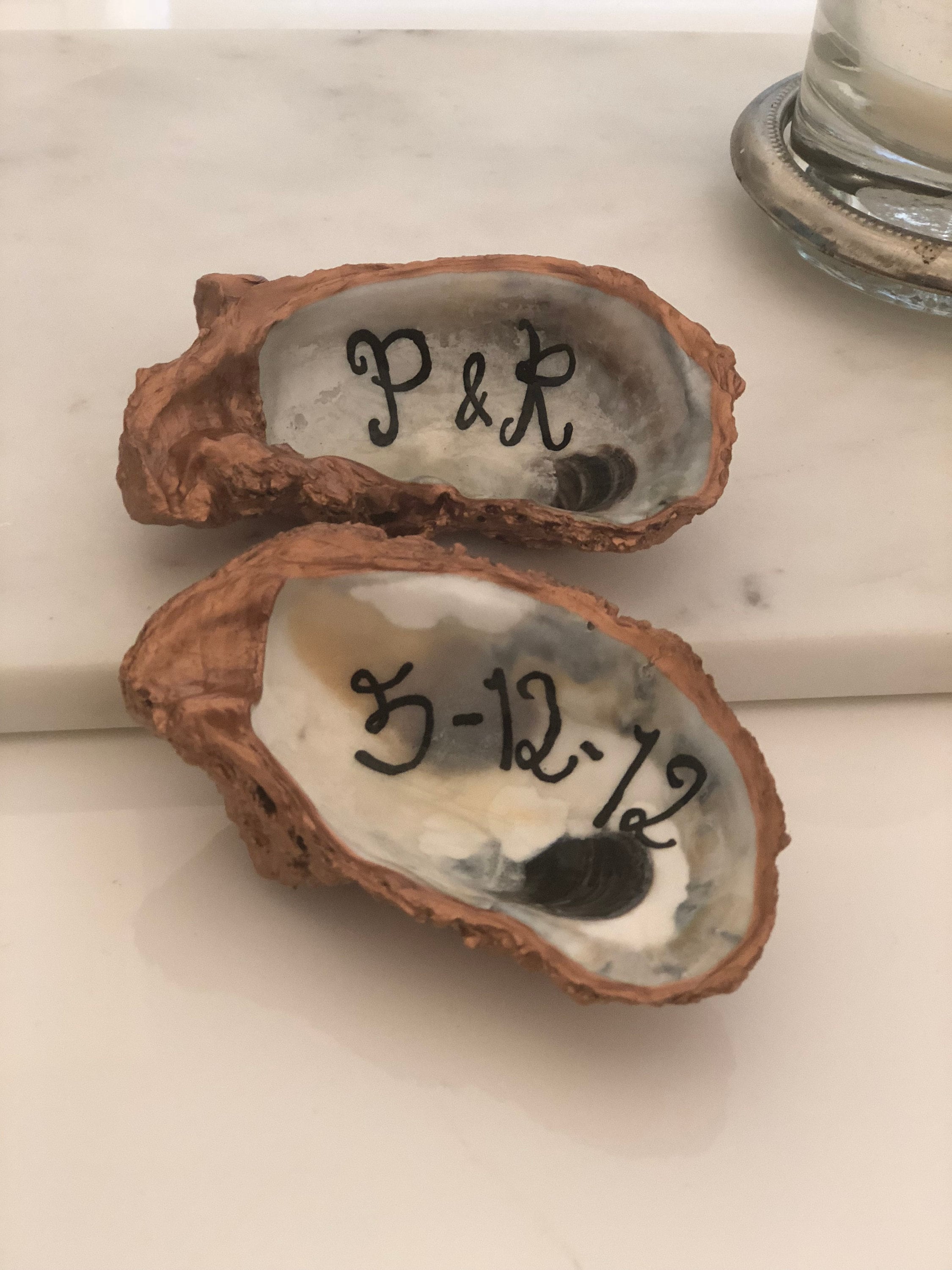 Custom Name Oyster Shell, Oyster Shell With Name - Etsy